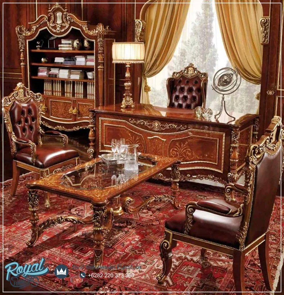 Interior Meja Kantor Mewah Ruang Direktur Pimpinan Masterpiece - Royal ...